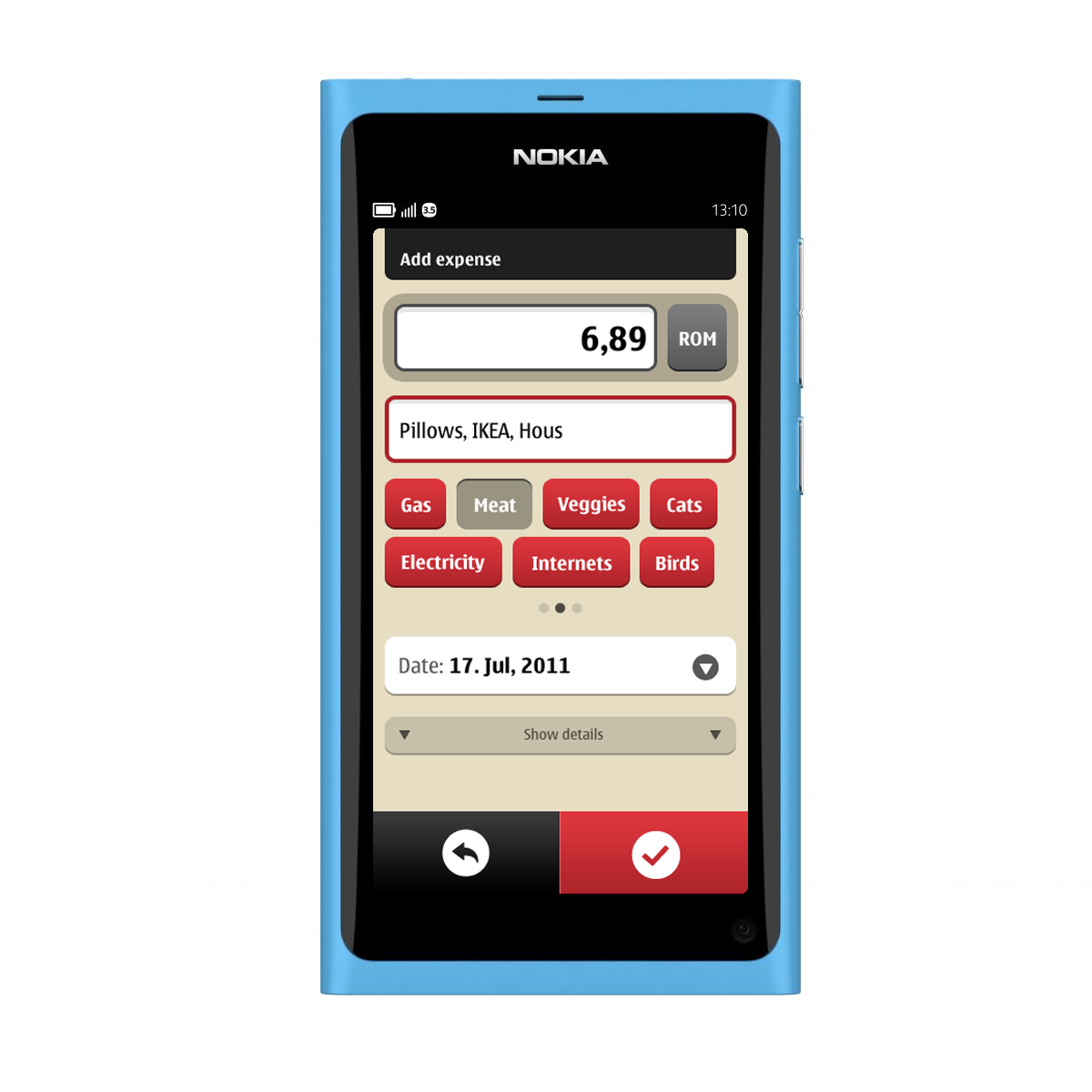 Presenting Toshl Limited Edition for Nokia N9 with MeeGo – Toshl Finance Blog